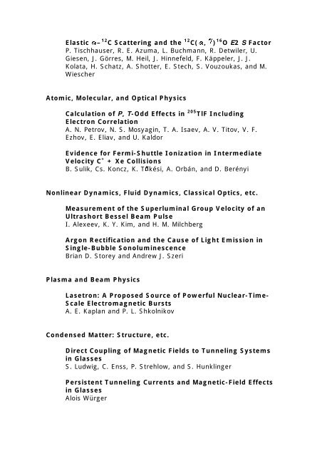 Physical Review Letters--