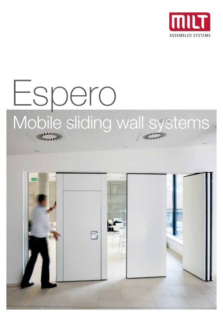 Mobile sliding wall systems - MILT Espero - catalogue EN