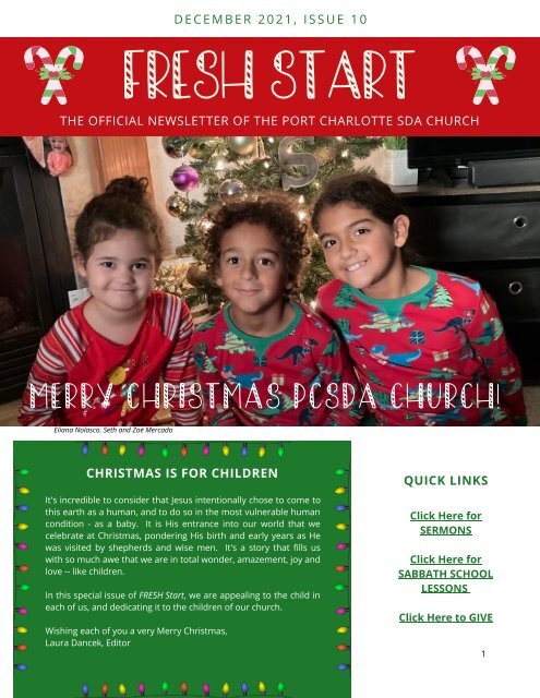 December 2021 FRESH Start