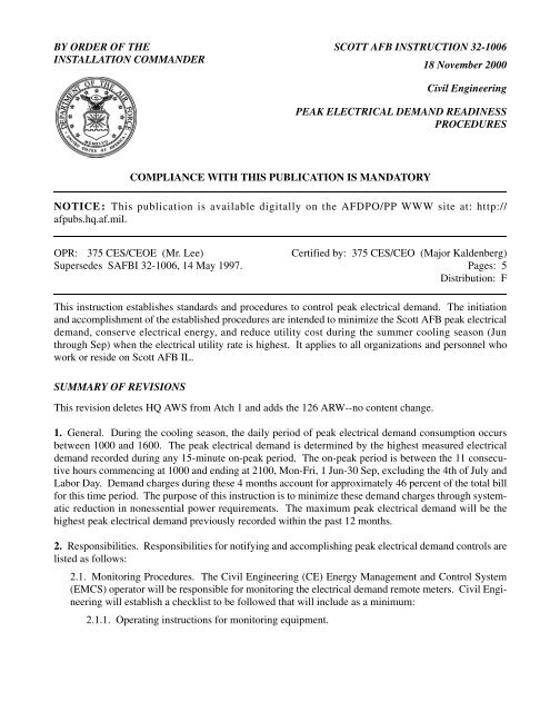 SAFBI 32-1006.STR - Air Force Link