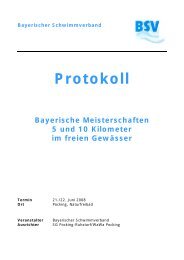 Deckblatt Protokoll 1.XLS - Bayerischer Schwimmverband - Bezirk ...