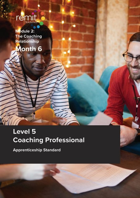 Level 5 Coaching Professional - Module 2: The Coaching Relationship ...