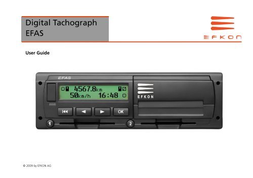Digital Tachograph EFAS - User Guide - intellic