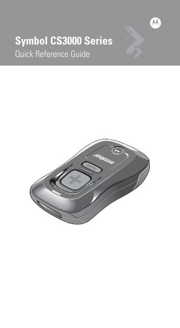Symbol CS3000 Series Quick Reference Guide ... - Barcode Scanner