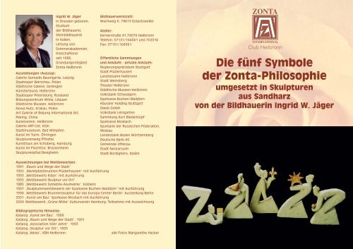 Die fünf Symbole der Zonta-Philosophie