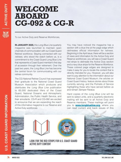 U.S. COAST GUARD INFORMAT