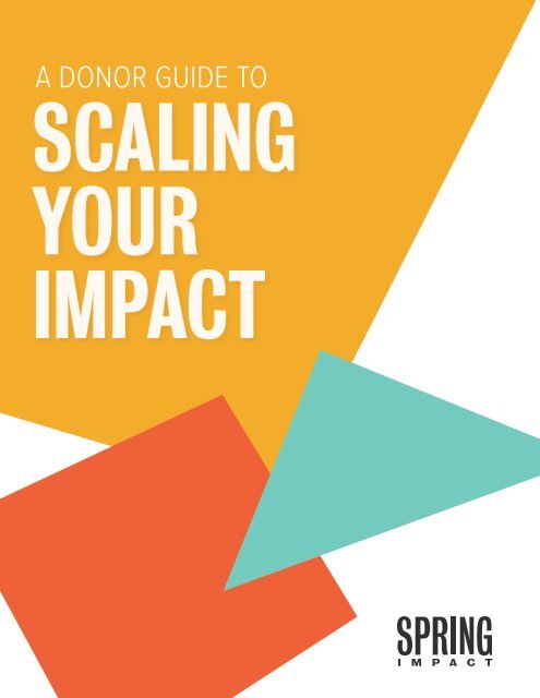 Spring Impact Donor Guide - International