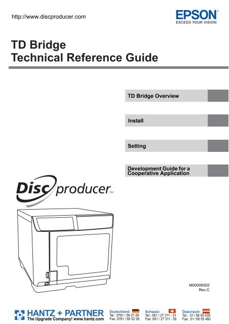 TD Bridge Technical Reference Guide - Disc Producer PP-100