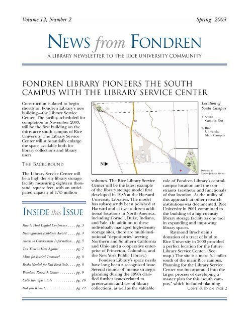 you - Fondren Library - Rice University