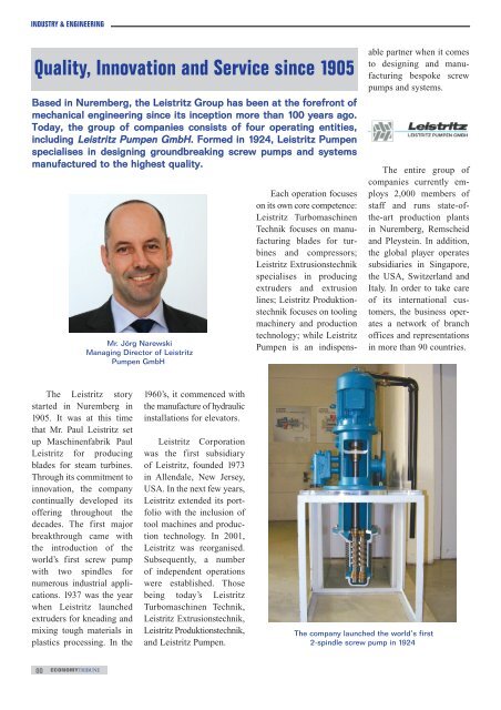 Quality, Innovation and Service since 1905