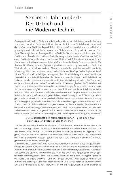Sex Im 21 Jahrhundert Der Urtrieb Und Die Moderne Technik