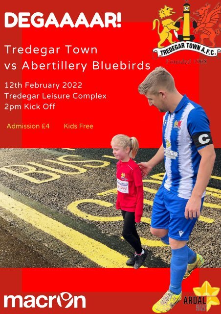 TREDEGAR TOWN FV VS ABERTILLERY BLUEBIRDS FC
