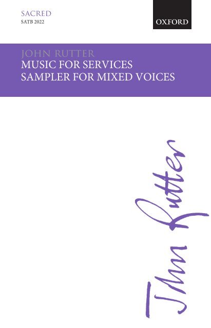 John Rutter service music sampler