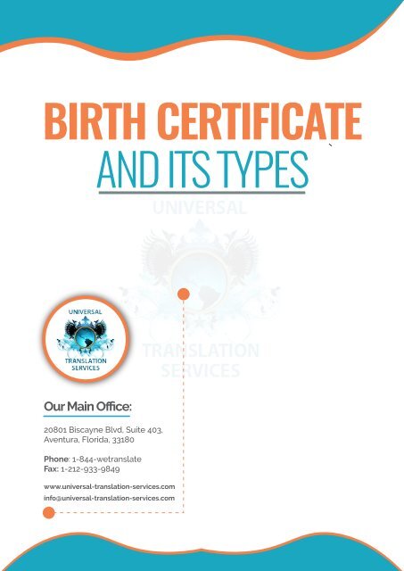 Birth Certificate and Its Types