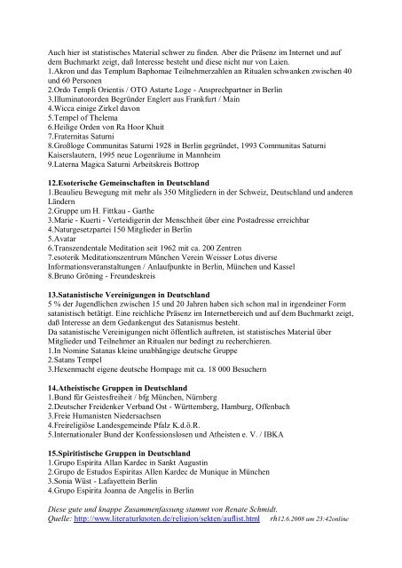 Auch hier ist statistisch