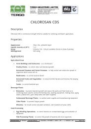 TERGO INDUSTRIES LIMITED MATERIAL SAFETY DATA SHEET ...