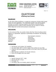 TERGO INDUSTRIES LIMITED MATERIAL SAFETY DATA SHEET ...