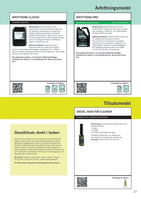 Kemiska produkter SPOLARV