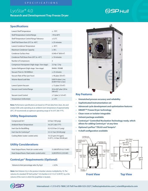 SP Hull LyoStar 4.0 Datenblatt EN