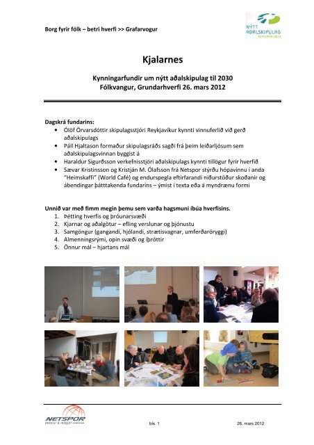 Fundargerð (PDF) - Reykjavík