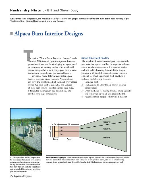 Alpaca Farm Layout Design