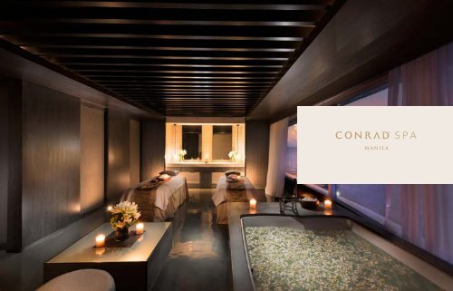 Conrad Spa Menu