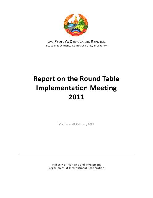 RTIM Final Report - The National Round Table Process