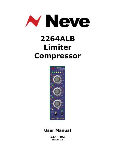 2264ALB User Manual - AMS Neve