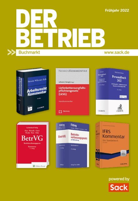 Der Betrieb Frühjahr 2022