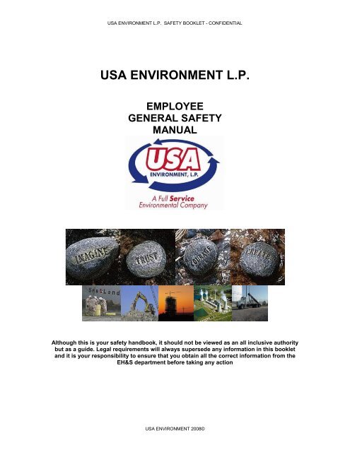 usa environment lp employee general safety manual