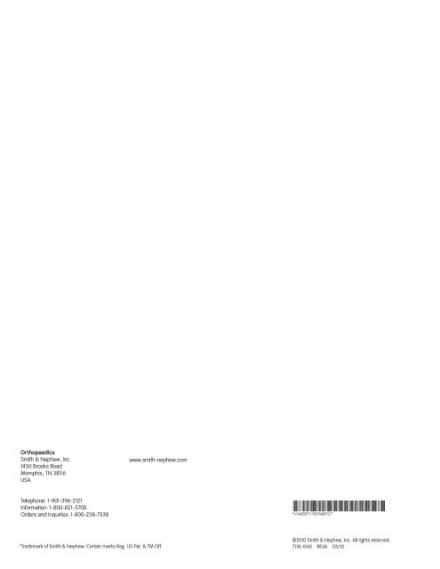 Orthopaedics Smith & Neph