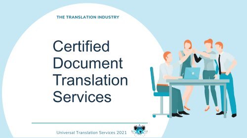 Certified Document Translation Services