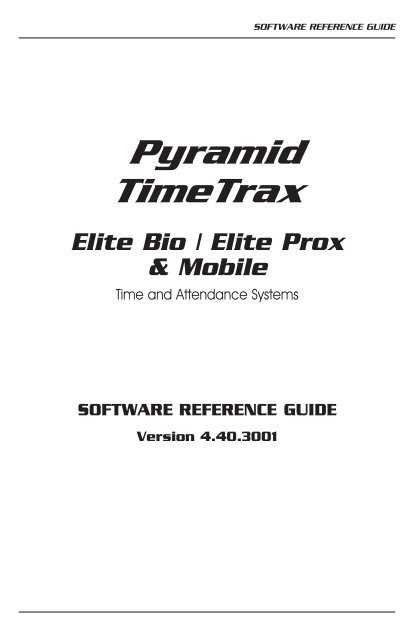 Pyramid TimeTrax Elite Bio - Pyramid Technologies