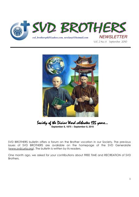 Society of the Divine Word celebrates 135 years ... - SVD-Curia