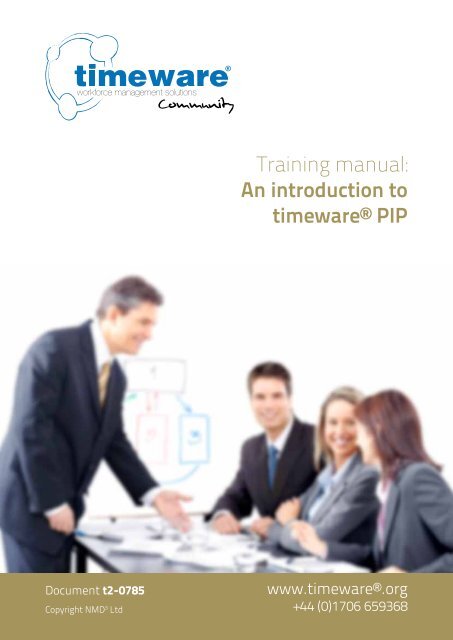 Training manual: An introduction to timeware® PIP - Timeware.org