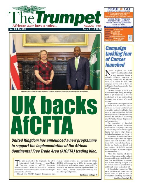 The Trumpet Newspaper Issue 568 (April 6 - 19 2022)