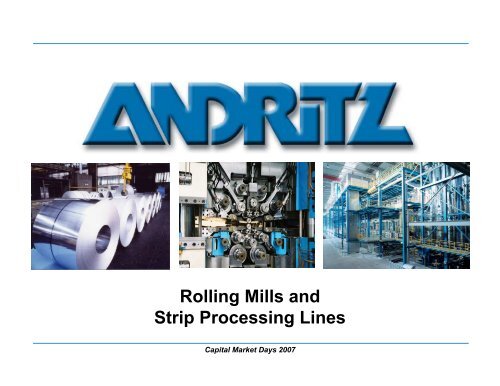 Rolling Mills and Strip Processing Lines