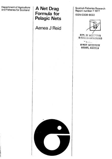 A net drag formula for pelagic nets