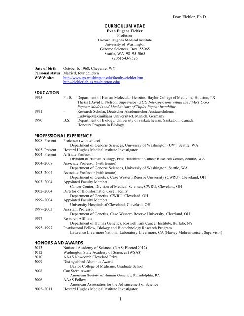 Curriculum Vitae Peter K Blanchard National Science