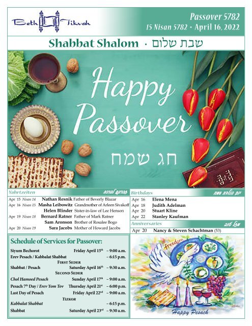 Bulletin Passover 1
