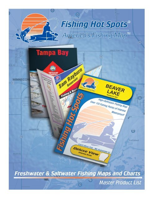 Freshwater & Saltwater Fishing Maps and Charts - Fishing Hot Spots ...