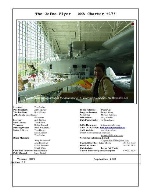 The Jefco Flyer AMA Charter #176 - the JEFCO AEROMOD'LERS ...
