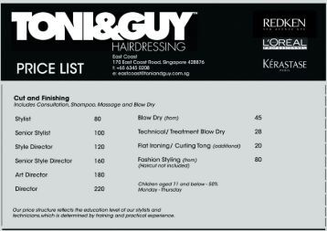 Beginner's course - Toni & Guy