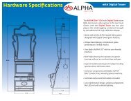 ALPHA 2 Pro™ V22/22 with Curve™ - Bally Technologies