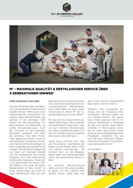 Maller Meister Müller And Sohn Gmbh Magazin 2022