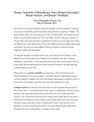 Open Biceps Tenodesis Rehab Protocol - Orthopaedic and Spine ...