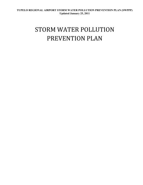 2011 Storm Water Pollution Prevention Plan (SWPPP) - Tupelo ...