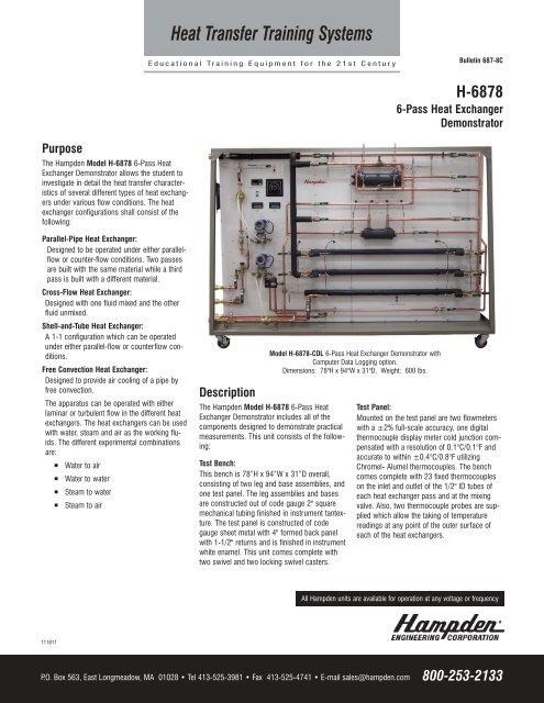 Heat Transfer Training Systems
