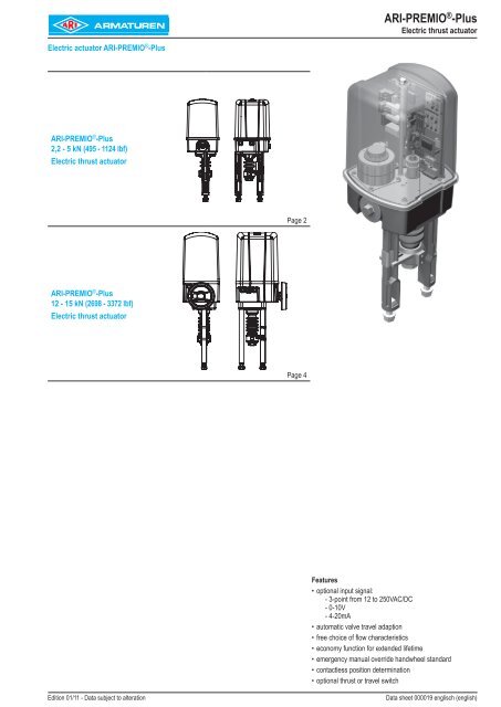 ARI-PREMIO®-Plus - ARI Armaturen