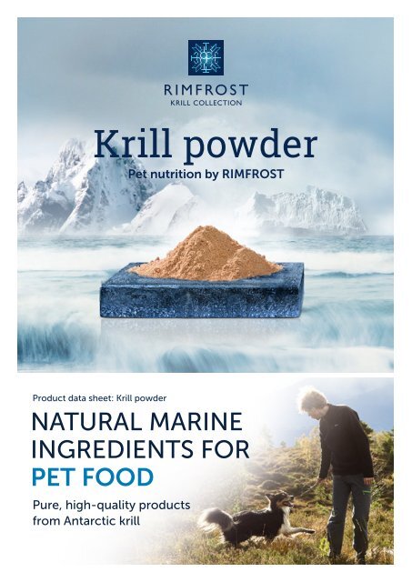 Rimfrost Krill Powder Product data sheet